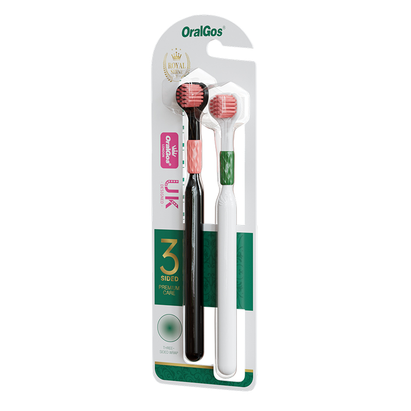 OralGos DB204 Advanced Soft Bristle Triple-Sided Toothbrush for ...